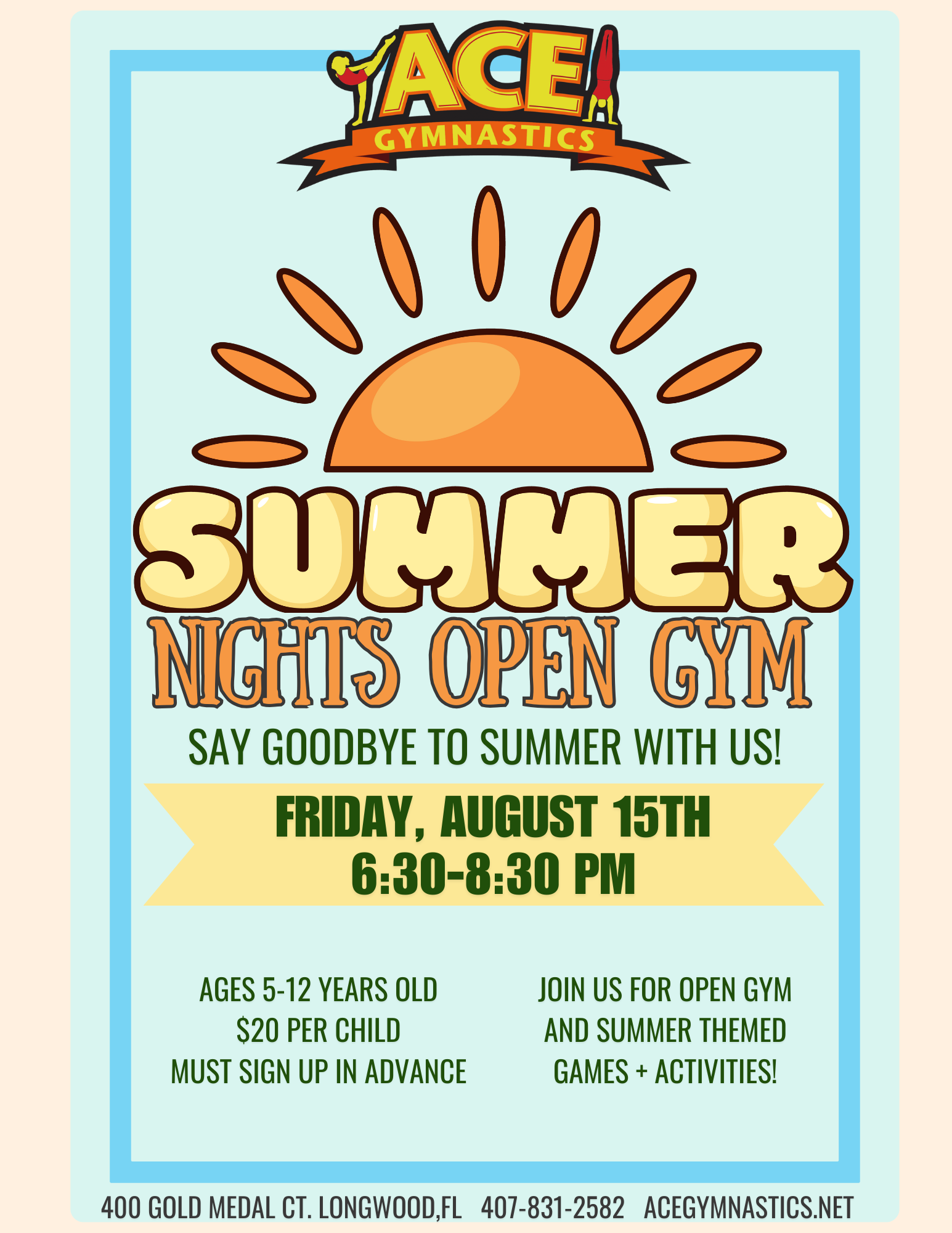 Open Gym – ACE Gymnastics